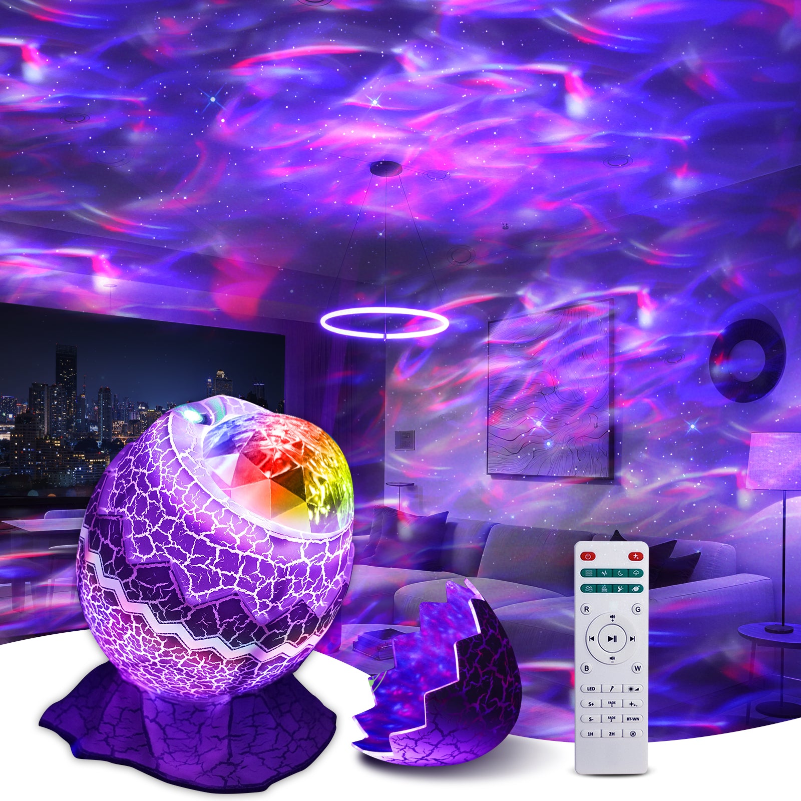Rossetta Galaxy Projector, Star Projector Light for Bedroom, APP ...