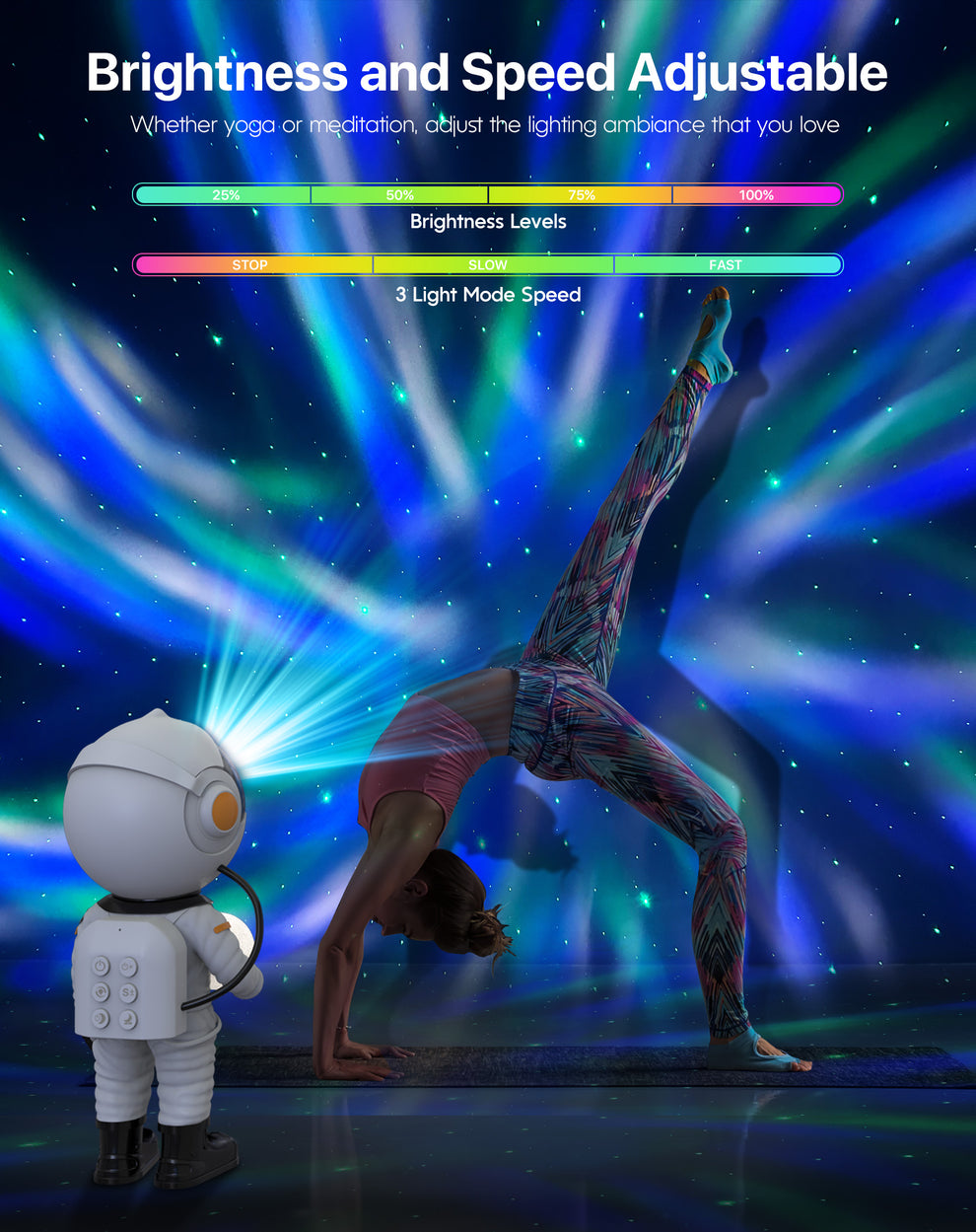 Rossetta Astronaut Galaxy Projector , Star Projector for Bedroom, LED ...